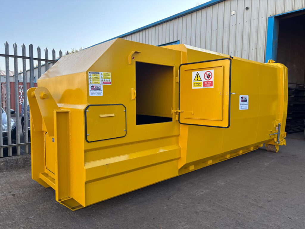 Roll-On/Roll-Off Portable Waste Compactor with Hand Loading - Pierce Waste