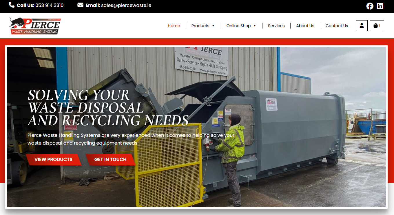 Portable Waste Compactors for Rent / Sale Ireland | Pierce Waste